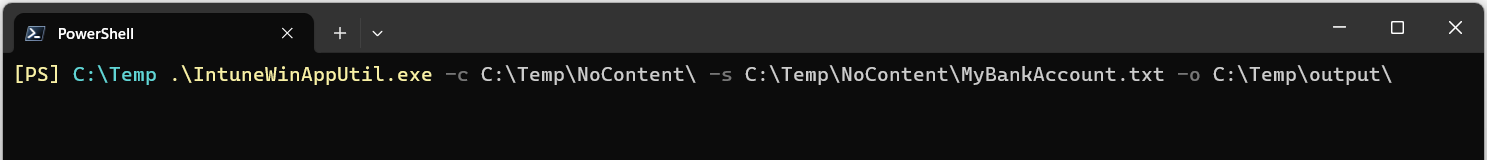 One Liner Powershell Commands In Win32 Application – Jóhannes's blog